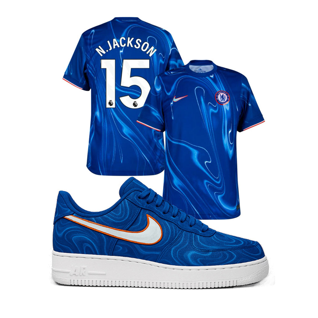 Nike Air Force 1 "The Blues" Chelsea FC Edition – 2026 Marble Swirl